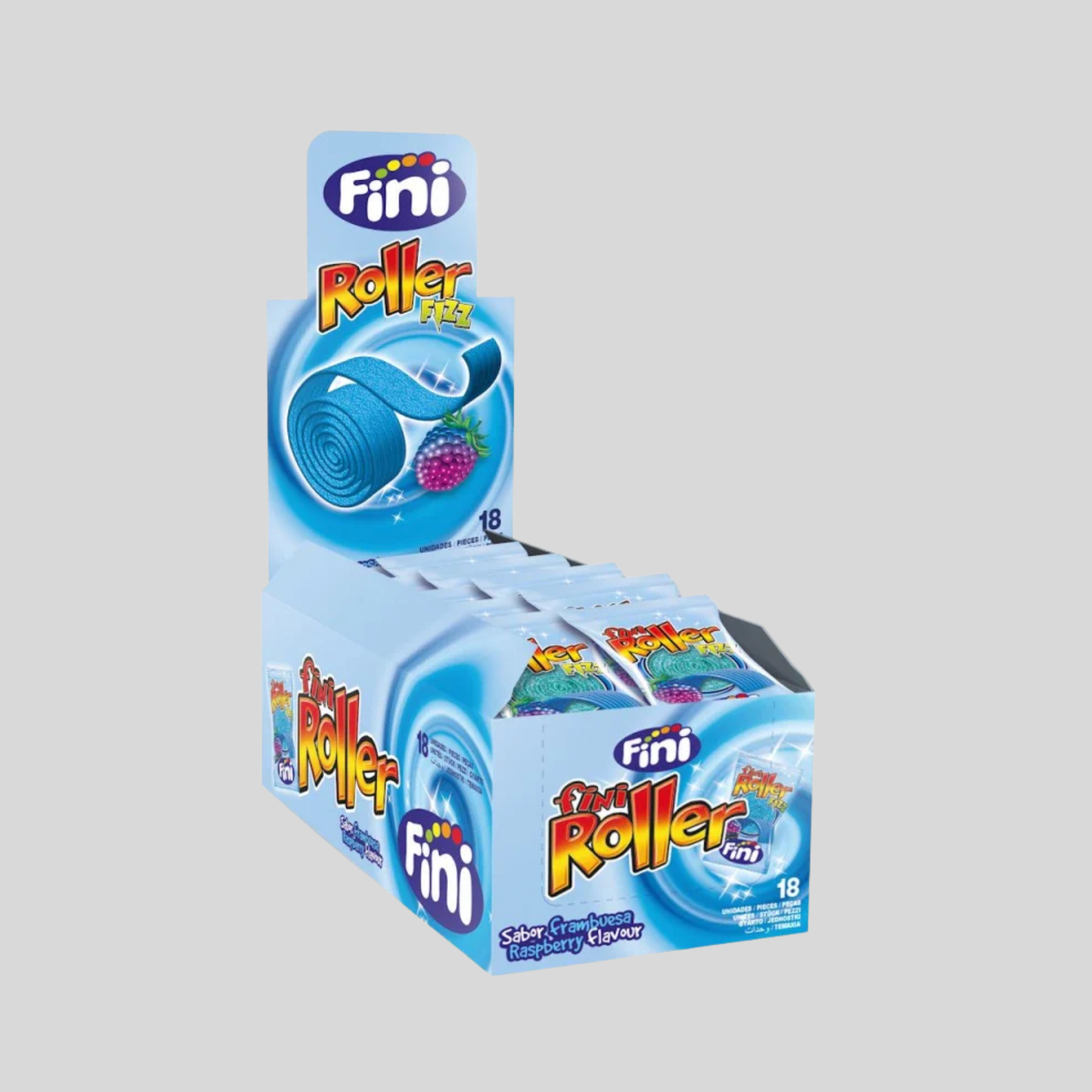 Fini Roller Fizz - Raspberry - (18x20g) – Distribution O'Sweetz